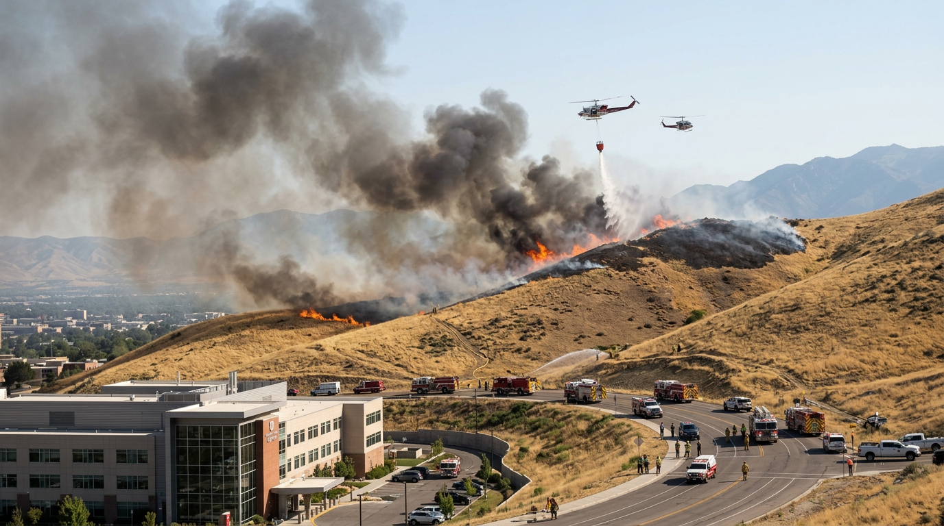 Wildfire in Salt Lake City: Evacuation information and map updates as ...