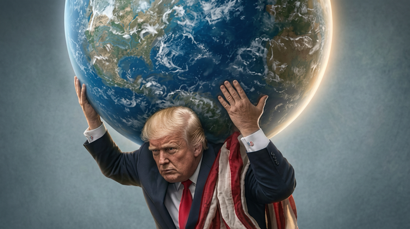 Is Donald Trump referring to himself as a god-like Atlas? An AI ...