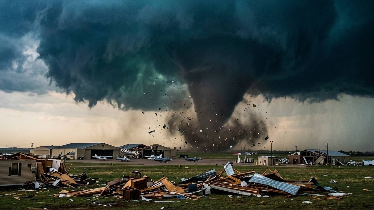 Tornado emergency issued in Enid, Oklahoma, as a twister is observed ...