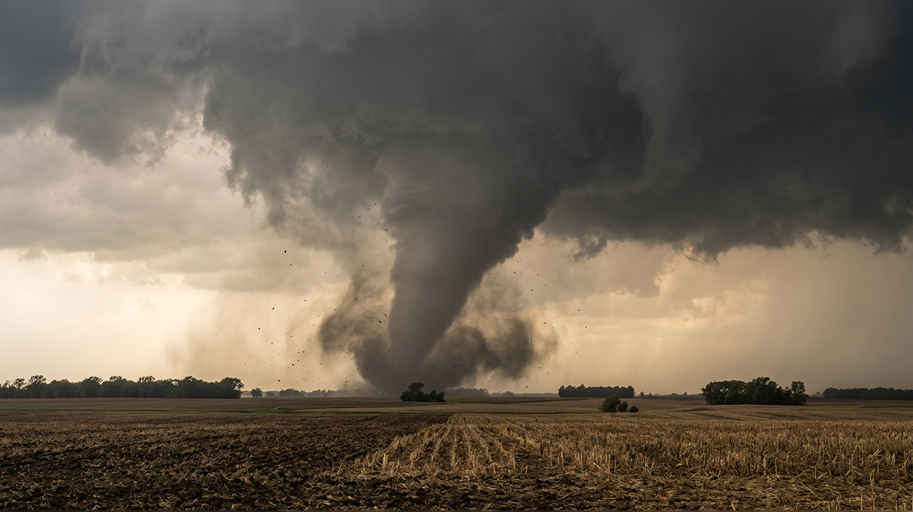 Tornado in Washburn, Illinois: Footage captures massive wedge-shaped ...