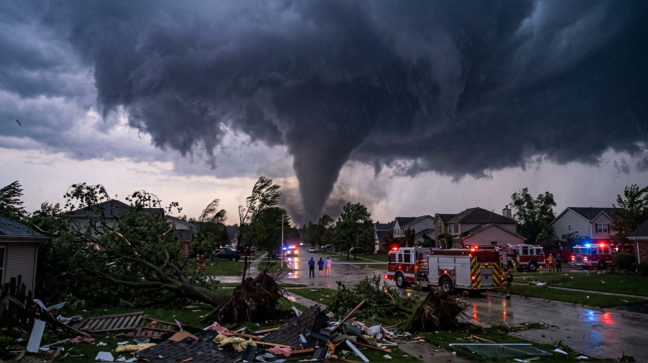 Tornado in Bartlett, Illinois: Nearby touchdown triggers alerts in ...