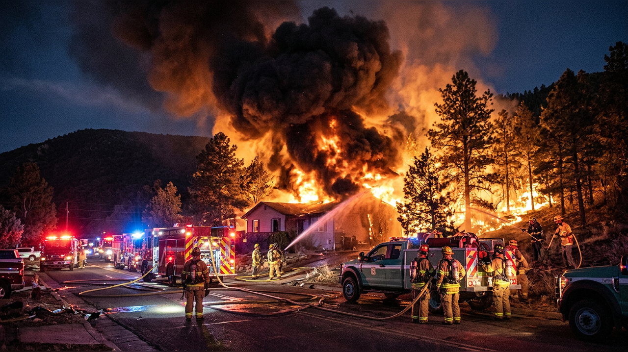 Ruidoso Downs fire update: A structure blaze on Colorado Avenue ...