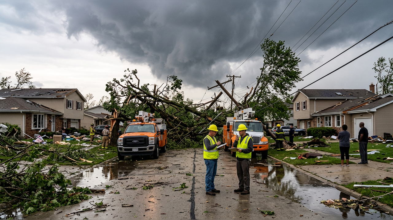 Tornado in Wisconsin leaves 17,000 residents in Kenosha and Union Grove ...