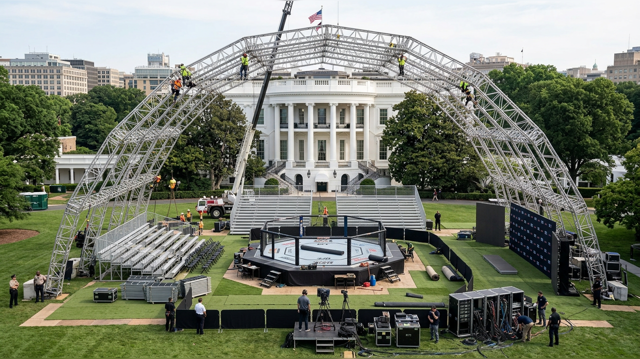 Who is funding the UFC 250 event at the White House, and what is the ...
