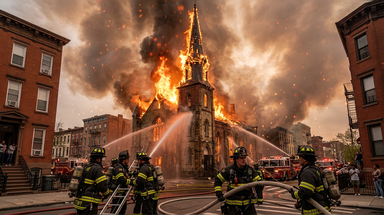 Major blaze engulfs 174-year-old Dutch Reformed Church in South ...