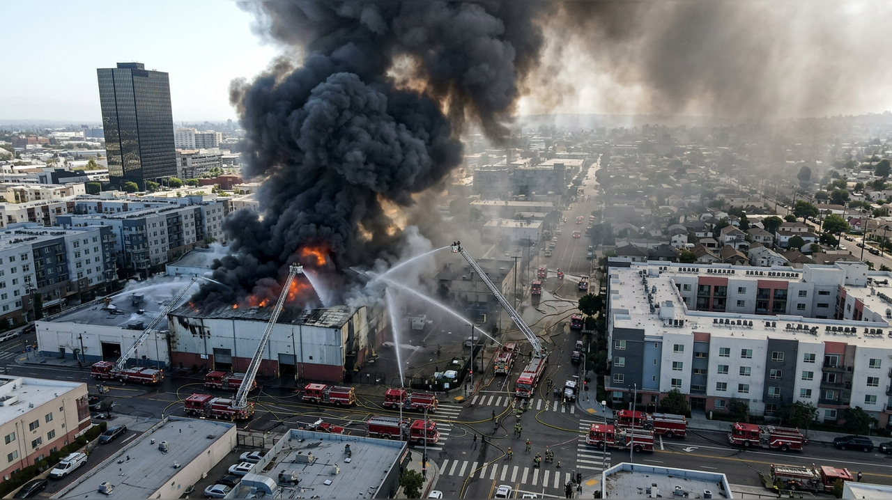 What is burning in West Covina? A warehouse fire in Boyle Heights has ...