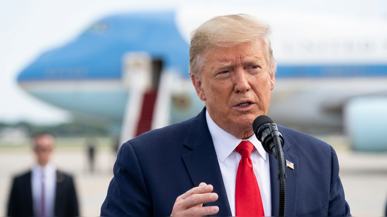 During a speech at the Air Force, Donald Trump mistakenly refers to ...
